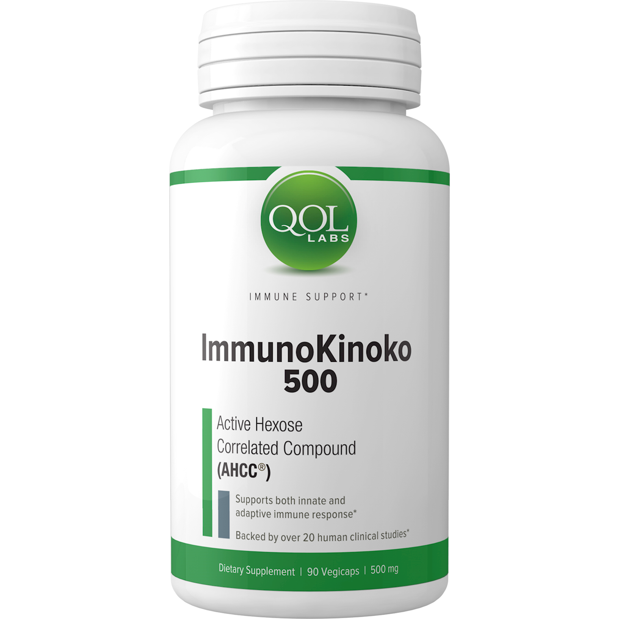 ImmunoKinoko AHCC 500 mg 90 vcaps | Q119 | QOL Labs