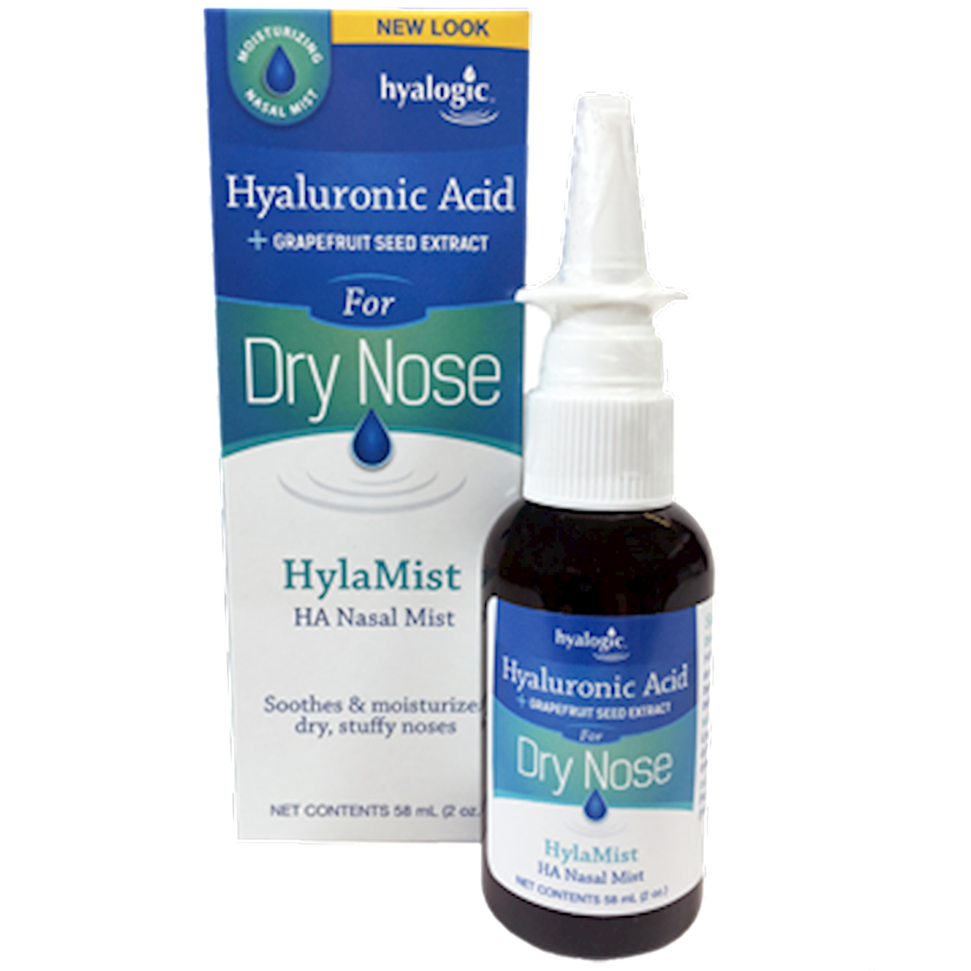 Hylamist Dry Nose w/HA & Grapefr 2 fl oz | H00278 | Hyalogic