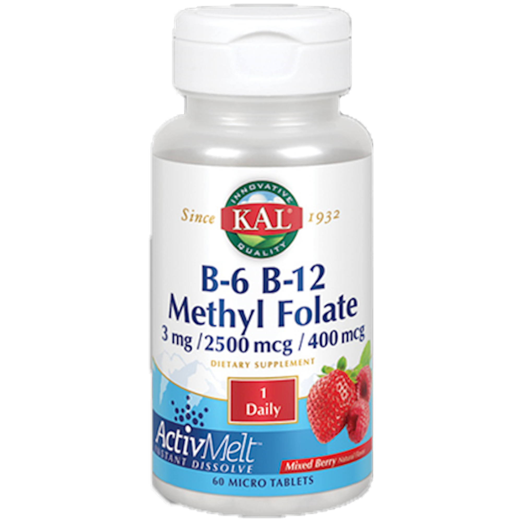 B6 B12 Methyl Fol Activ Berry 60 vegtabs | K29151 | KAL