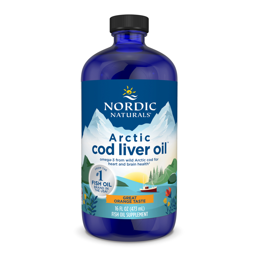 Arctic Cod Liver Oil™, Orange Flavor | 1605423428 | Nordic Naturals