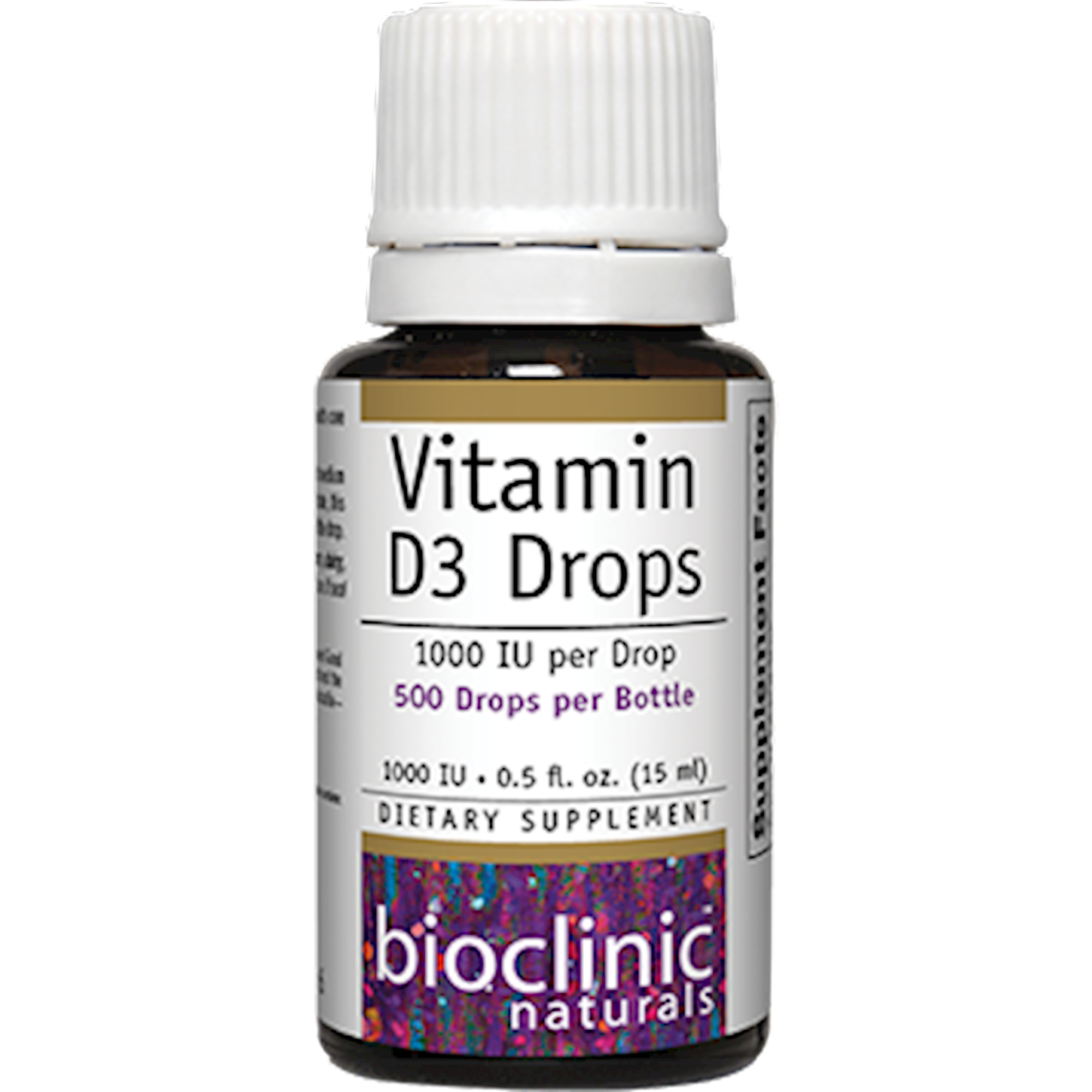 Vitamin D3 Drops 25 mcg 0.5 fl oz | B94325 | Bioclinic Naturals