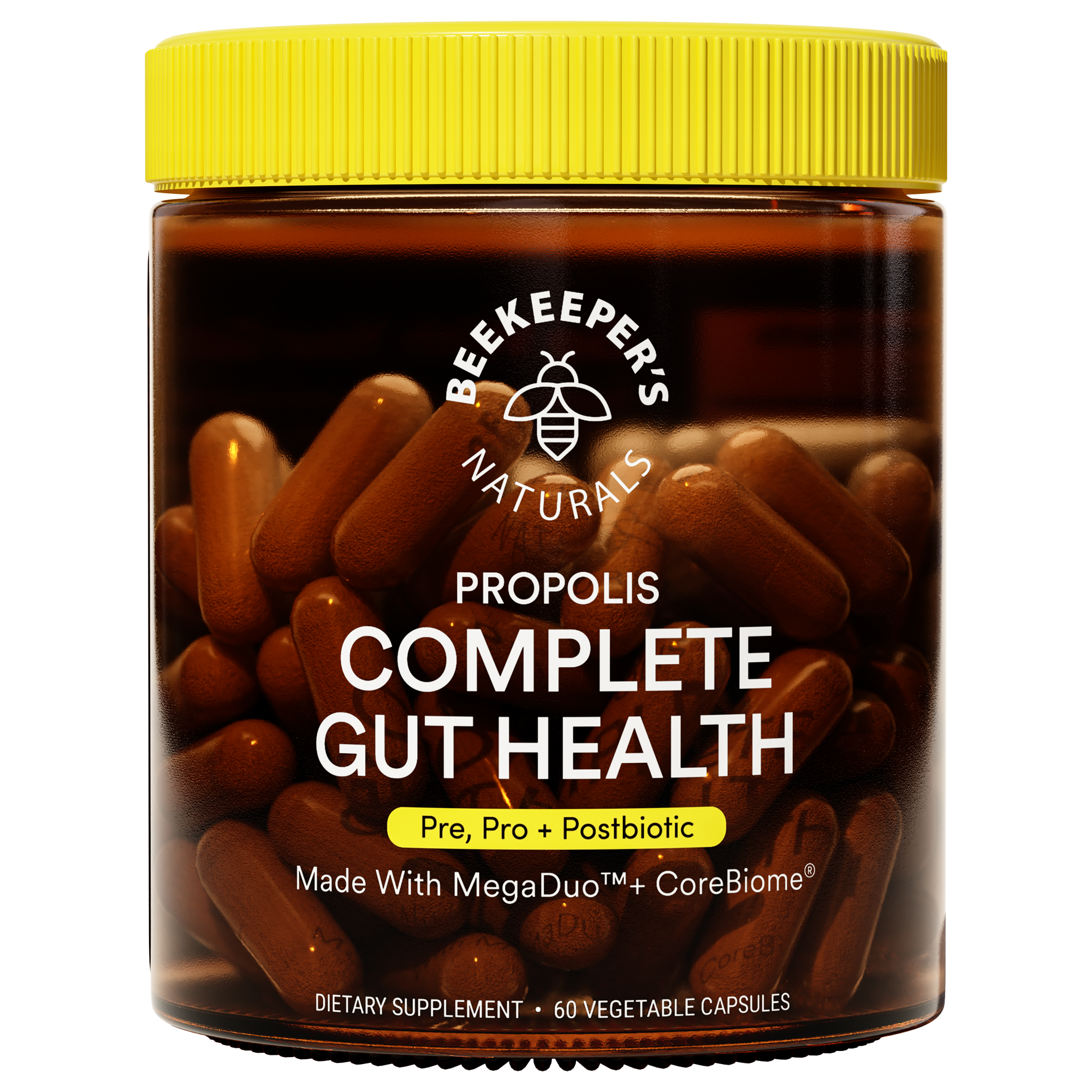 Propolis Complete Gut Health 60 ct | B60001 | Beekeeper's Naturals