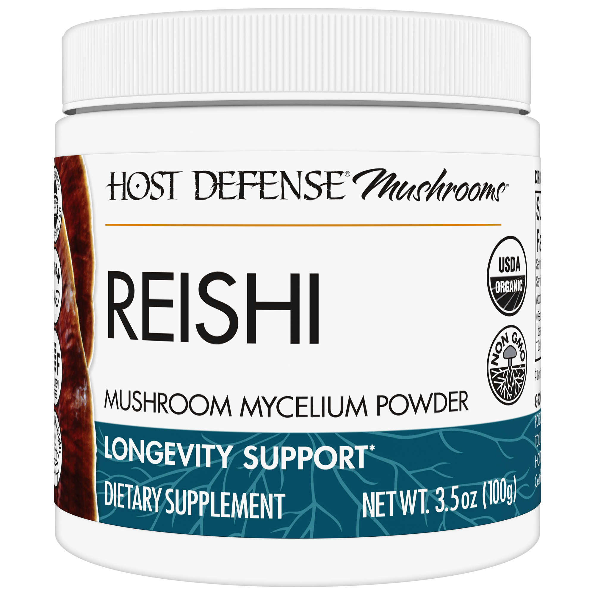 Reishi Mushroom Mycelium ings | H63771 | Host Defense