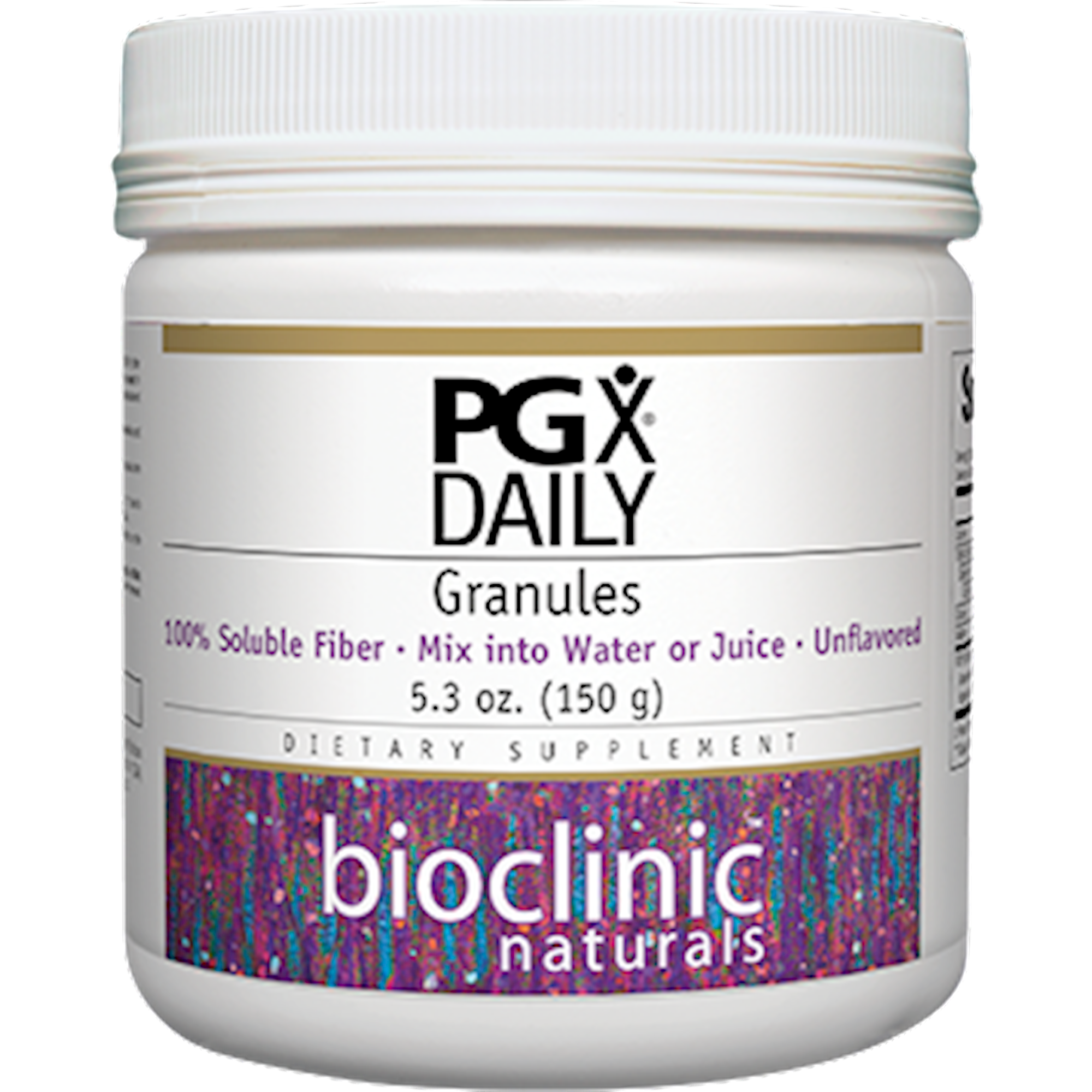 PGX Granules Fiber Unflavored 150 gms | BC9205 | Bioclinic Naturals