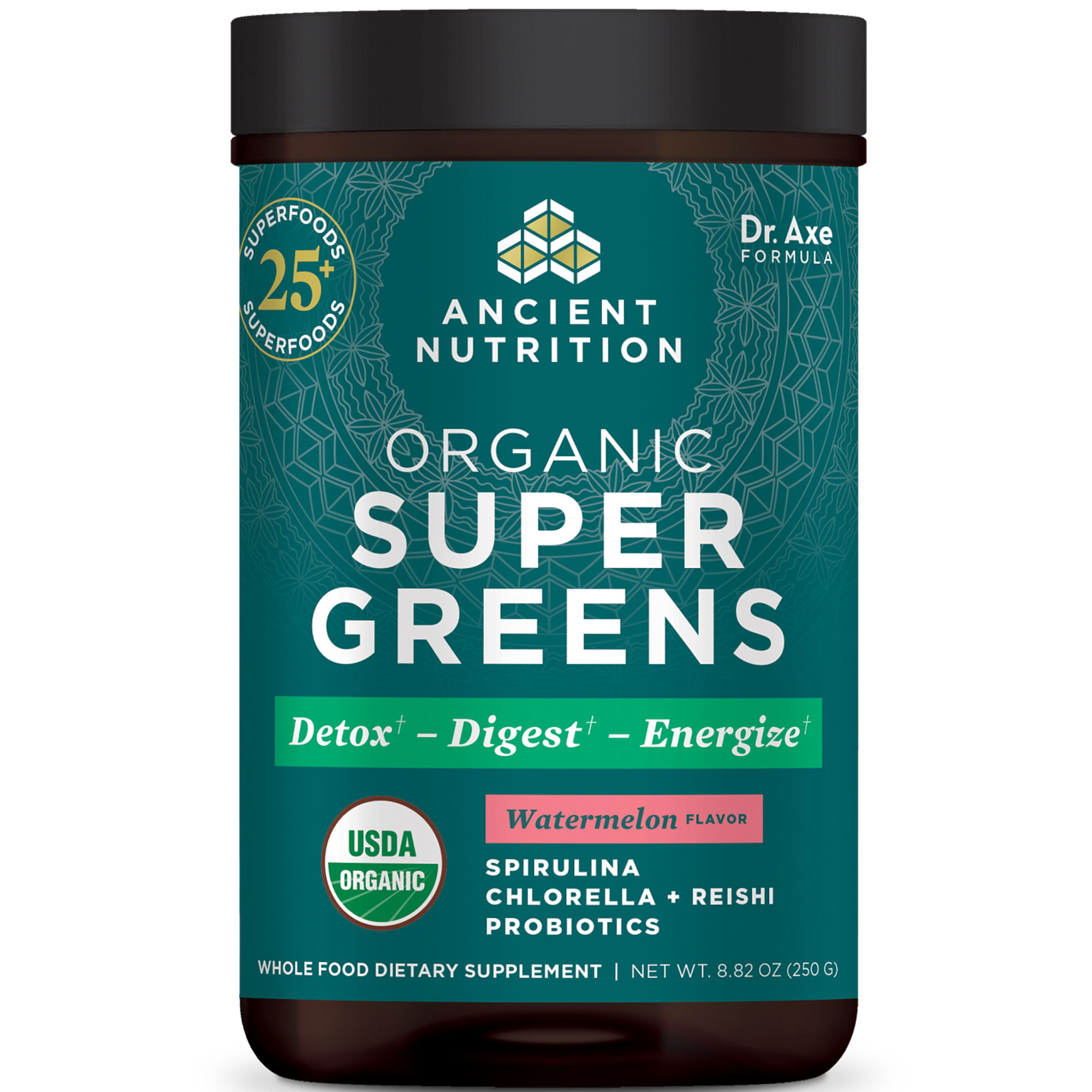 Organic SuperGreens Watermelon 25 serv | DA5746 | Ancient Nutrition
