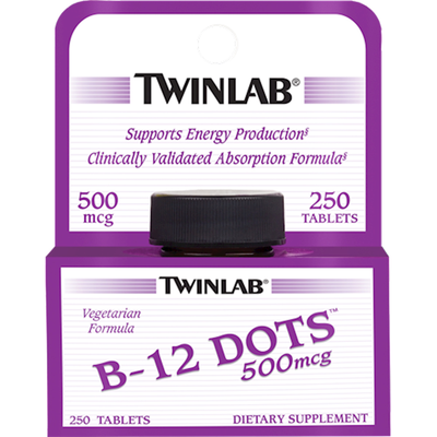 B-12 Dots 500 mcg tablets 200 | T06095 | Twinlab