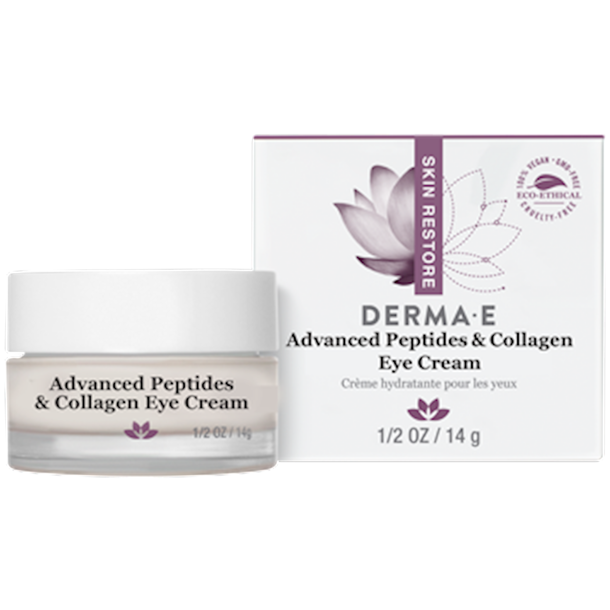 Adv Peptides & Collagen Eye Cream | D07756 | DermaE Natural Bodycare