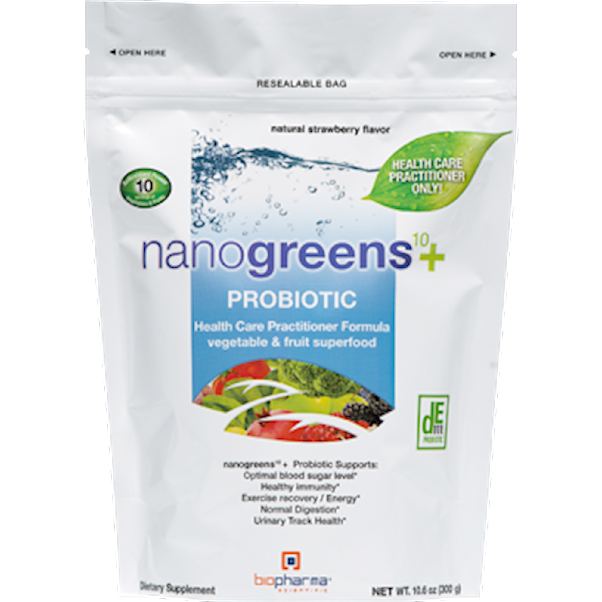 nanogreens10+Probiotic | B32288 | BioPharma Scientific