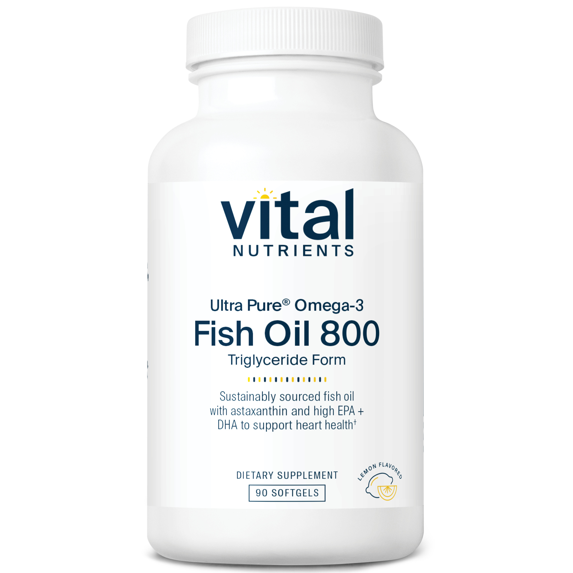 Ultra Pure Fish Oil 800 TG 90 gels | V56118 | Vital Nutrients