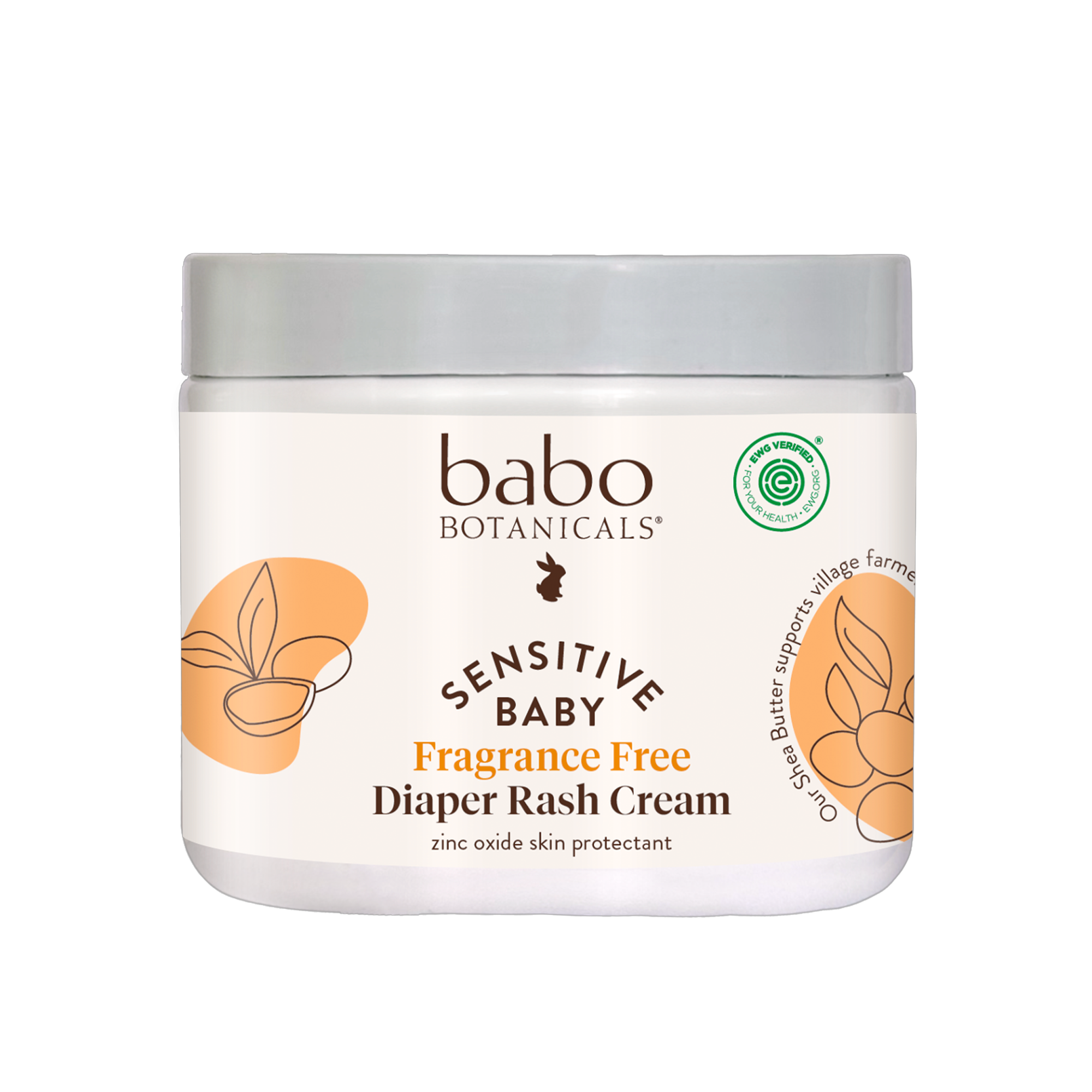 SB FF Zinc Diaper Rash Cream 6oz | BAB031 | Babo Botanicals