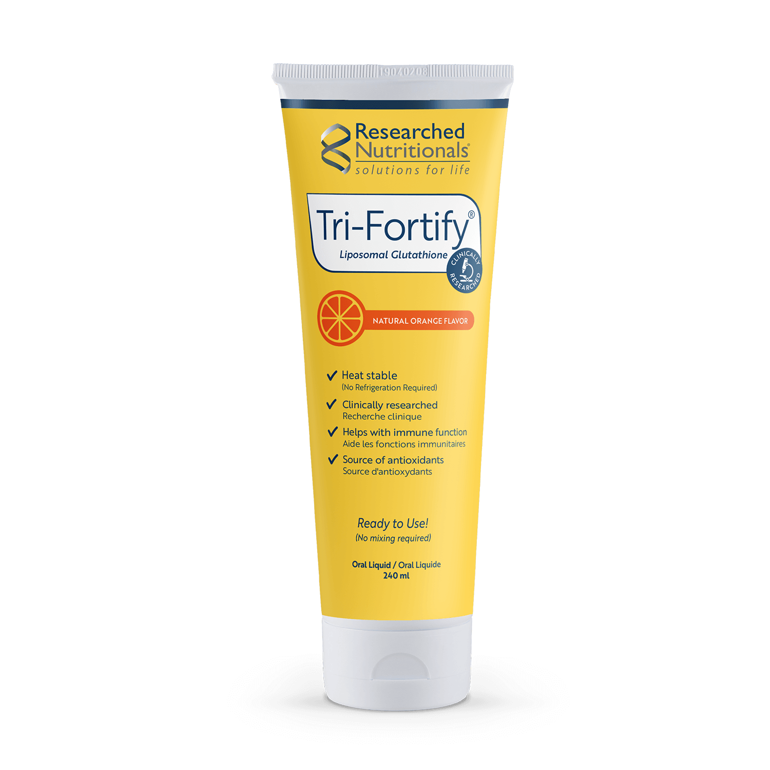Researched Nutritionals | RN-0052 | Tri-Fortify Orange® Tube (Canada Only)