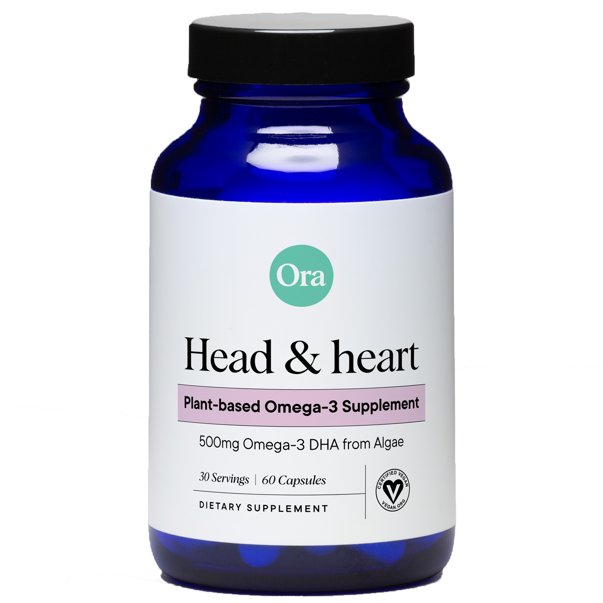 Head and Heart: Plant-Based Omega-3 Supplement | ORA849 | Ora Organic