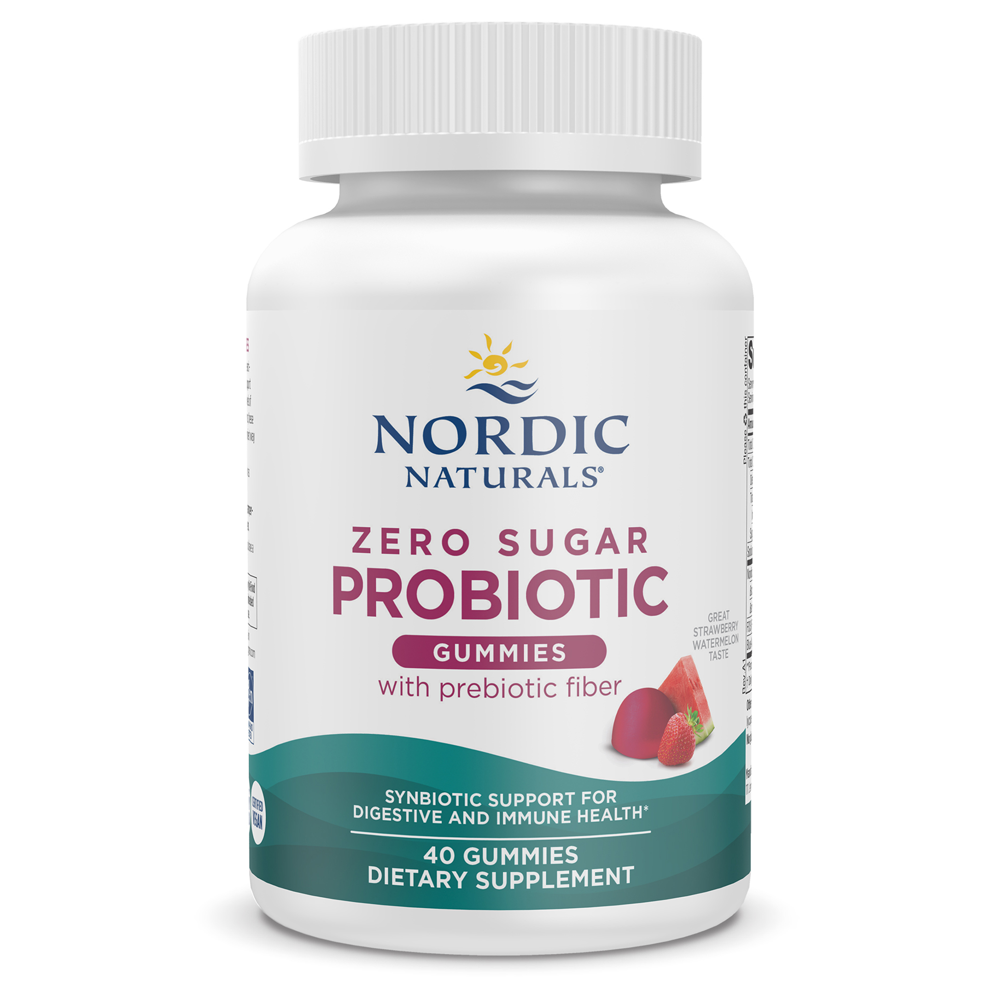 Zero Sugar Prob Gum 40g | NO0222 | Nordic Naturals