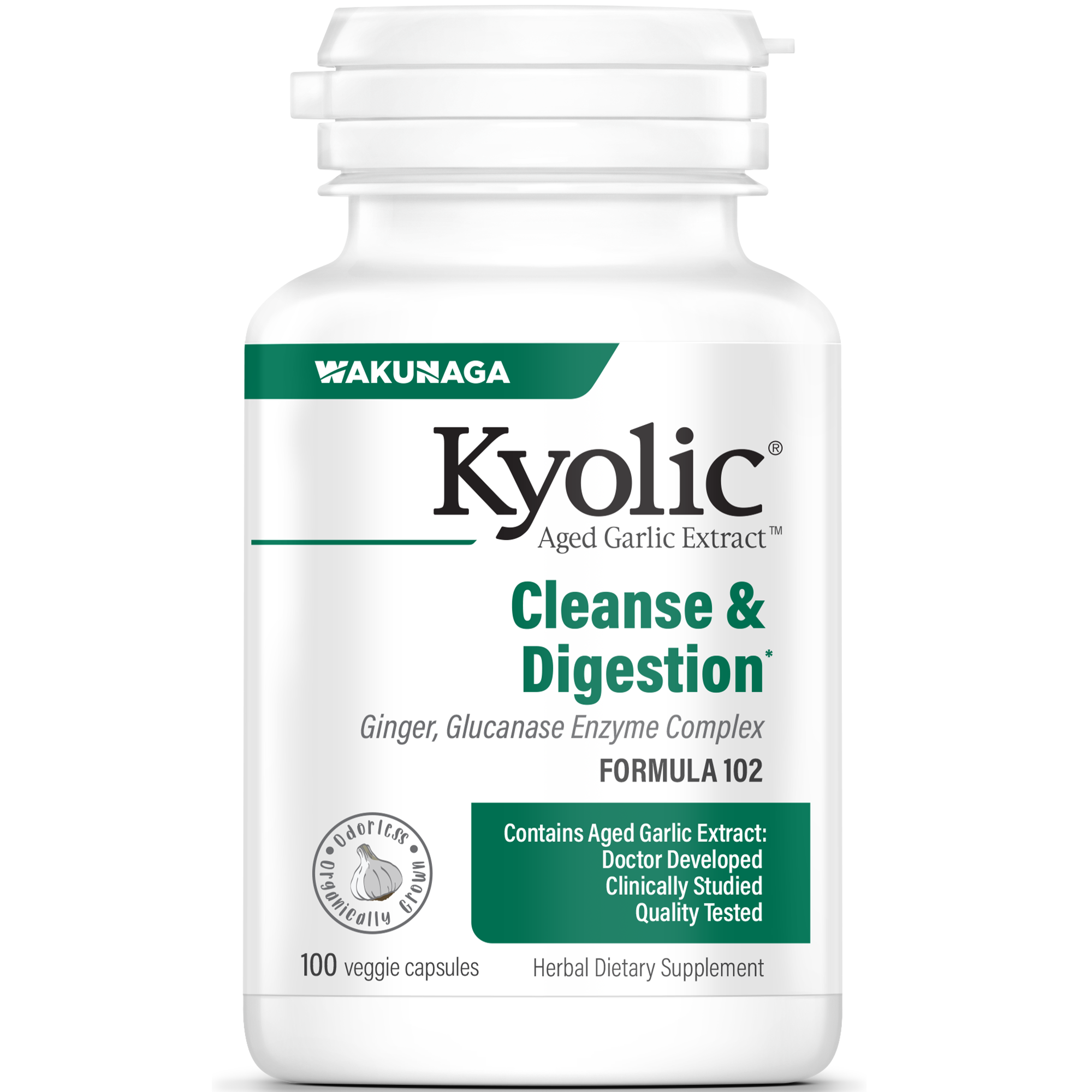 Kyolic Cleanse & Digestion Formula 102 | KYOLI | Wakunaga