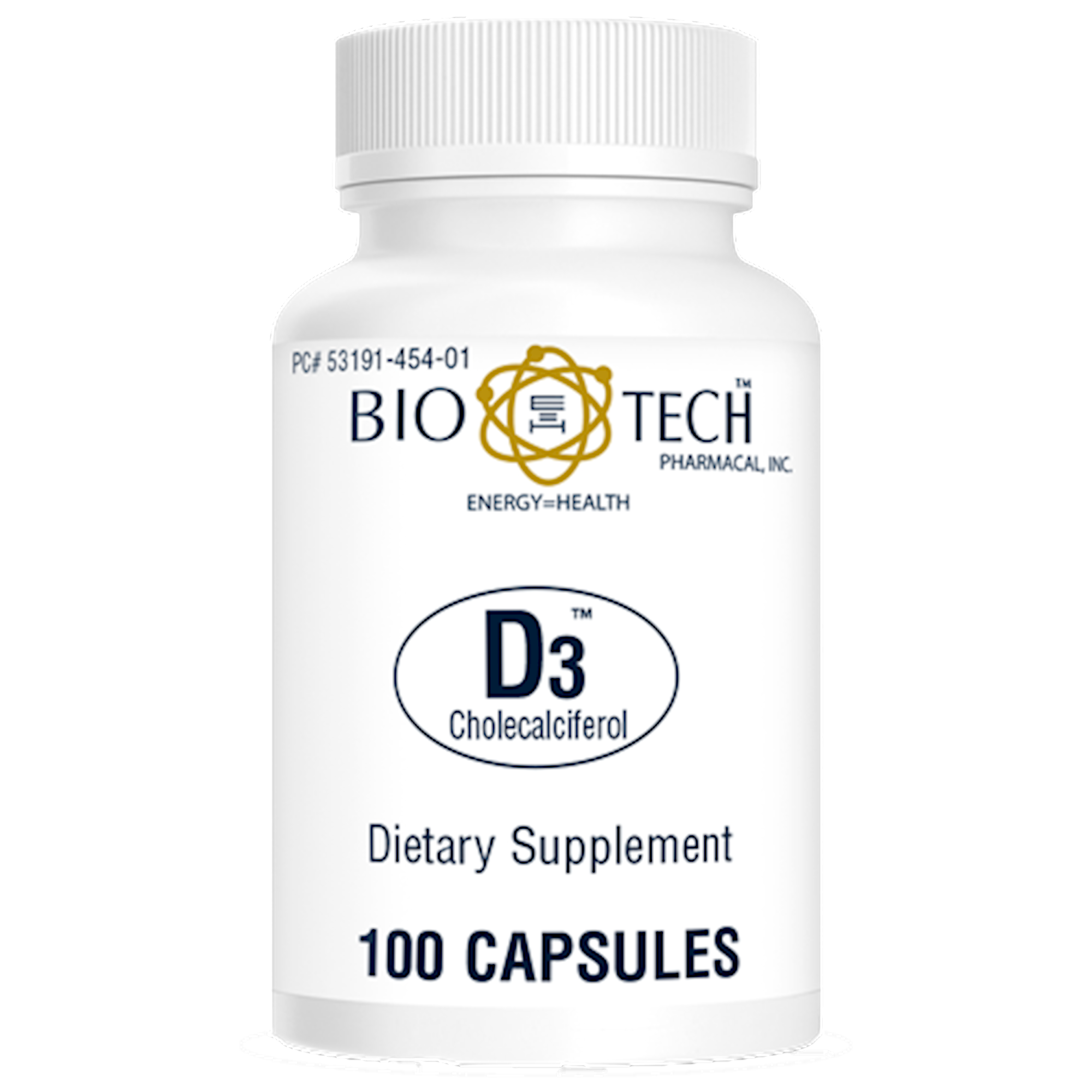 D3 (Cholecalciferol) 1000 IU | B00807 | Bio-Tech